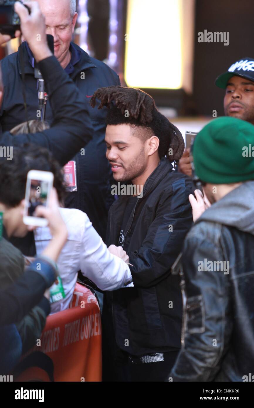 New York, NY, USA. 7th May, 2015. The Weeknd on stage for NBC Today ...