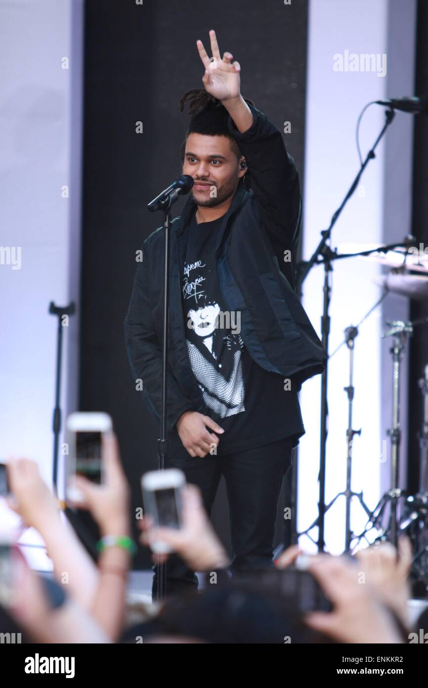 New York, NY, USA. 7th May, 2015. The Weeknd on stage for NBC Today ...