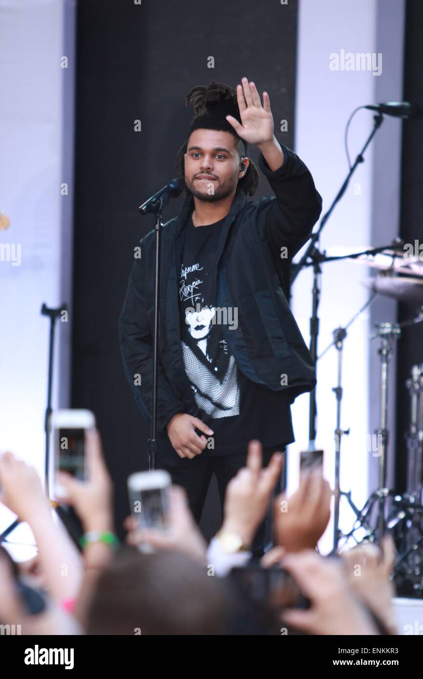 New York, NY, USA. 7th May, 2015. The Weeknd on stage for NBC Today ...