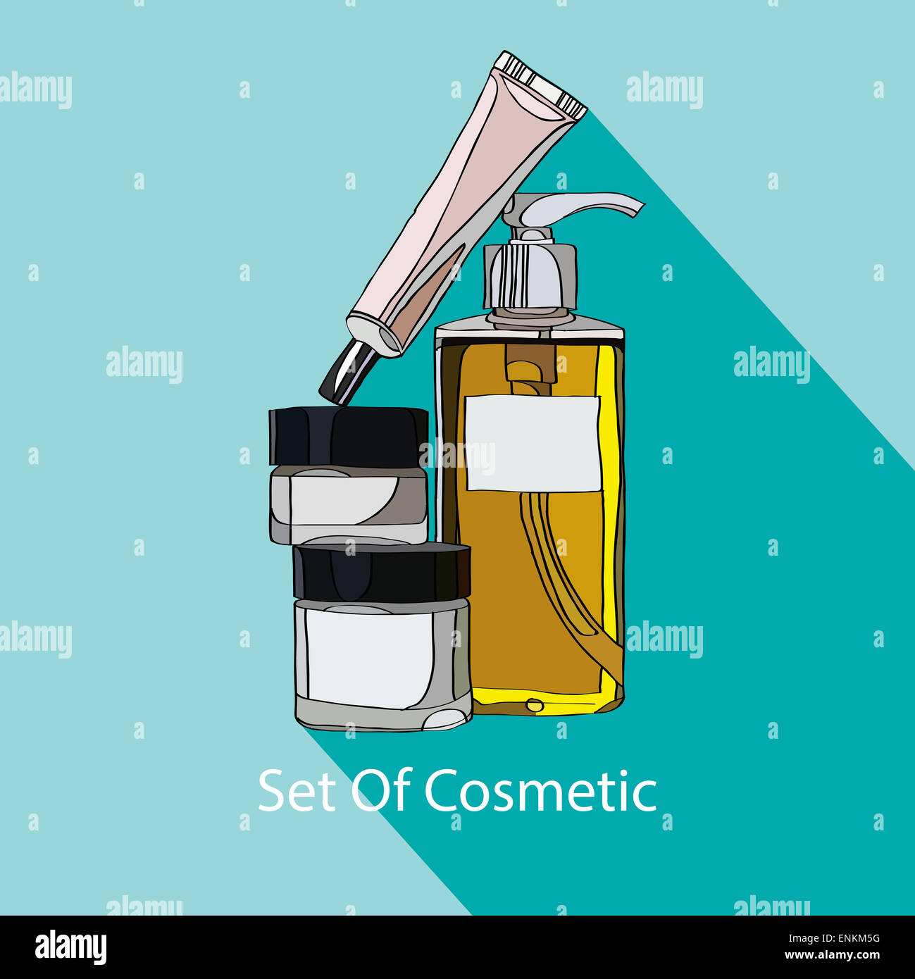 set of cosmetics for skin care Stock Photo - Alamy