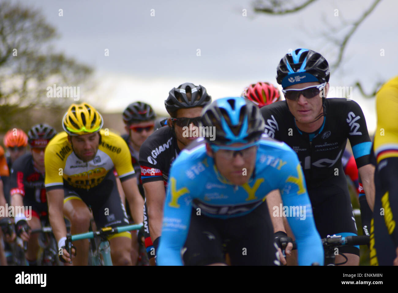 Tour De Yorkshire bike race winner from team SKY on May 03 2015 at ...
