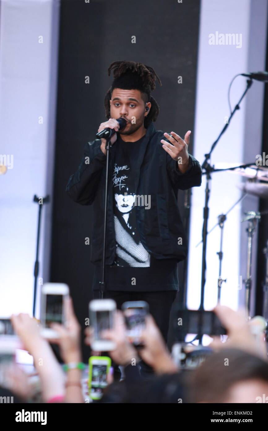 New York, NY, USA. 7th May, 2015. The Weeknd on stage for NBC Today ...