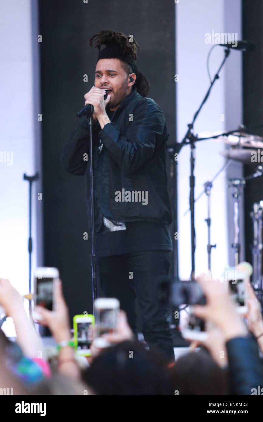 New York, NY, USA. 7th May, 2015. The Weeknd on stage for NBC Today ...