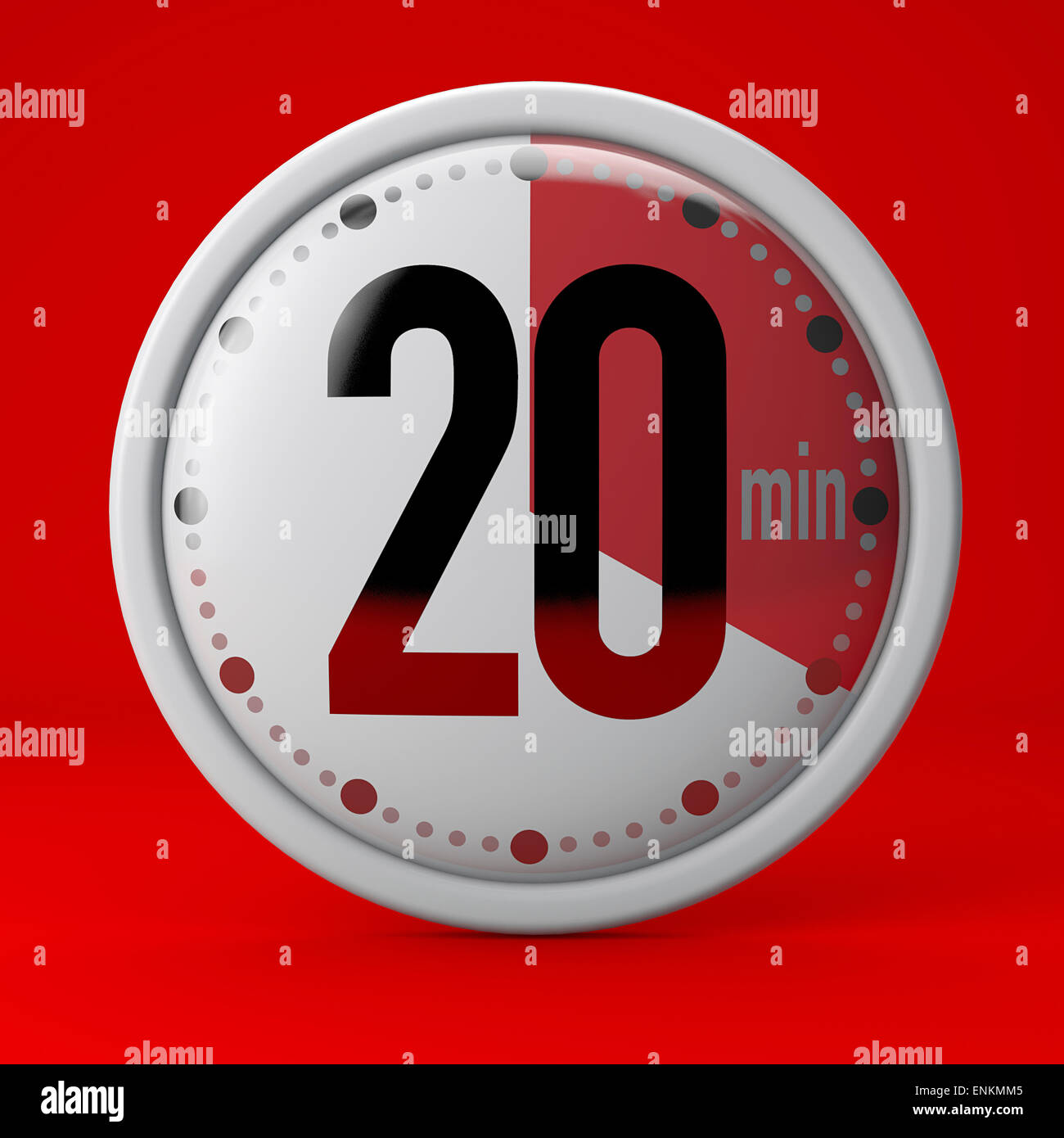 Twenty Seconds stopwatch clock on red background Stock Photo - Alamy