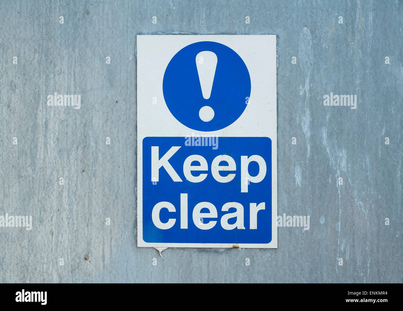 Keep clear sign notice Stock Photo - Alamy