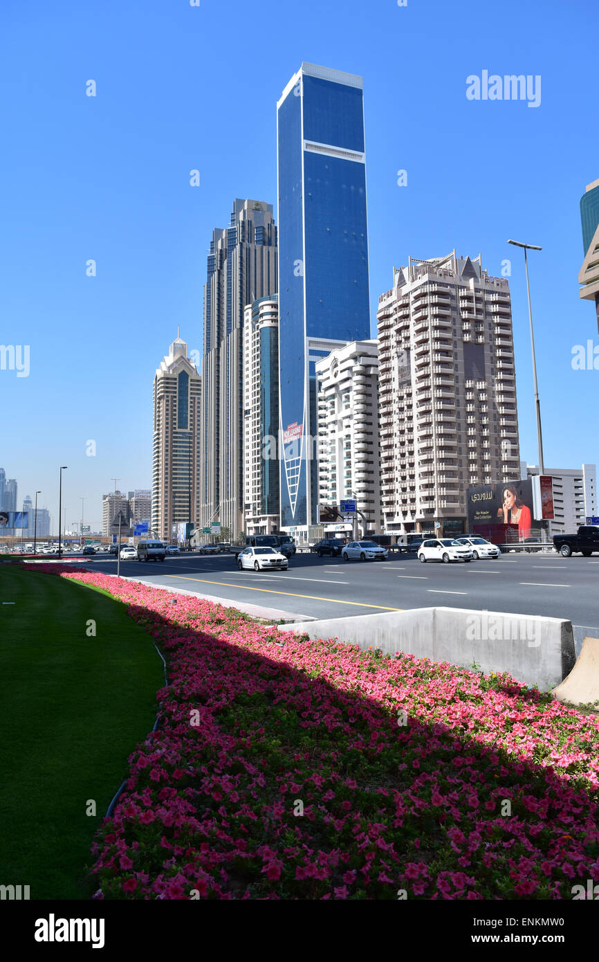 Dubai main sheikh road hi-res stock photography and images - Alamy