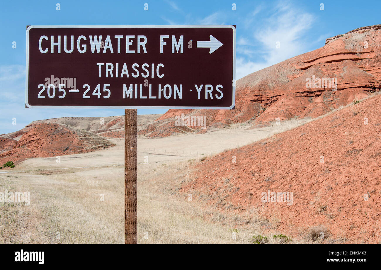 Geological Information Sign Stock Photo - Alamy