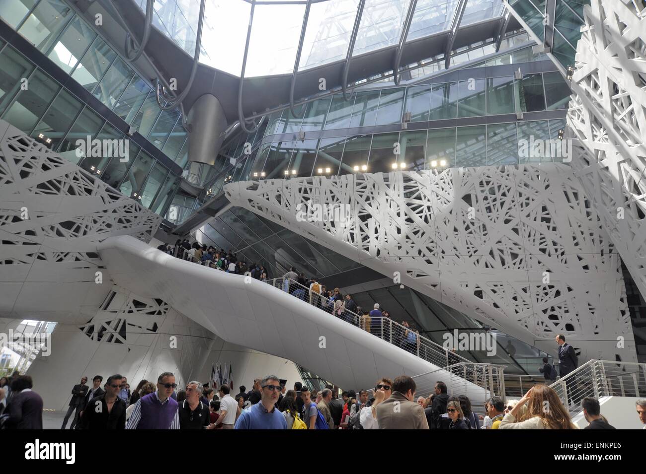 Milan (Italy), World Exhibition Expo 2015, the Italian pavilion Stock ...