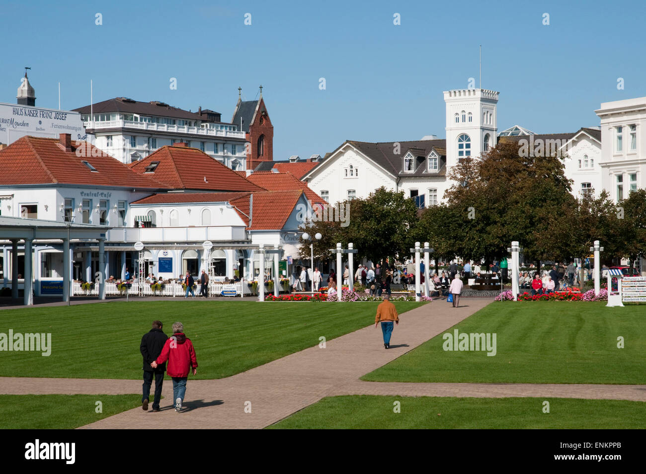 town centre, Norderney, North Sea island, Ostfriesland, Lower Saxony ...