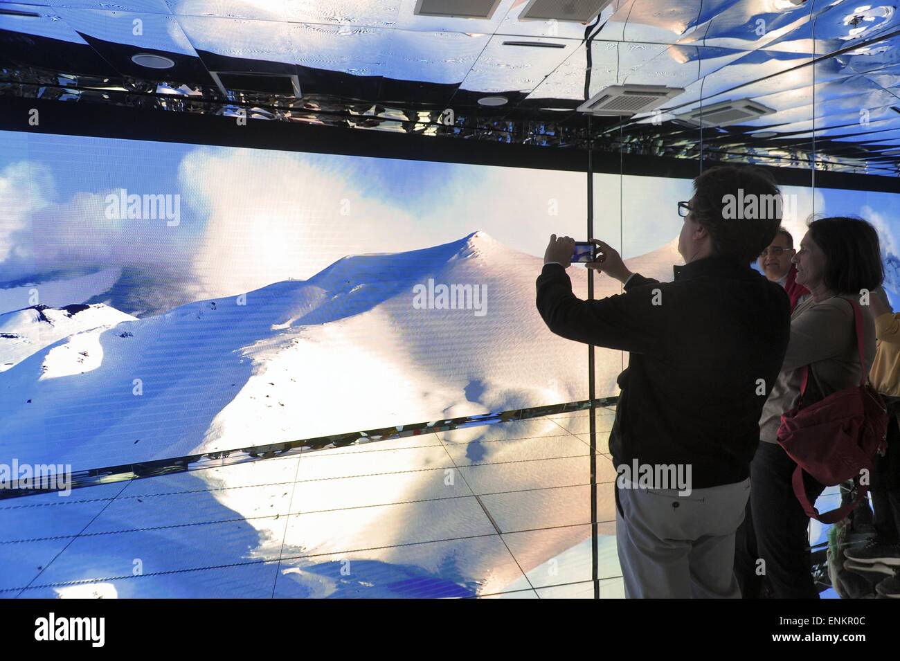 Milan (Italy), World Exhibition Expo 2015, the Italian pavilion Stock ...