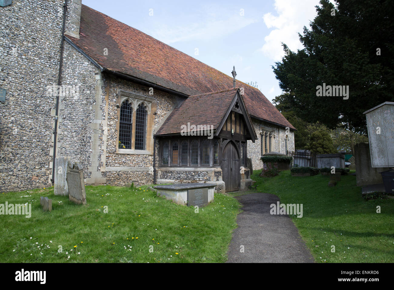 Blue skies over St Mary's Church Downe on Election Day which is the ...