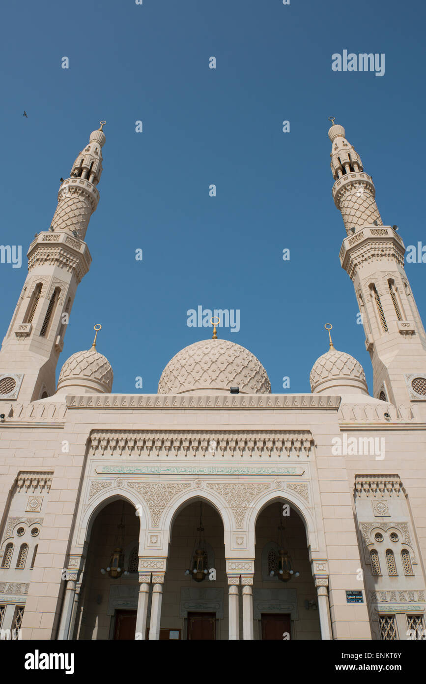 United Arab Emirates, Dubai, district of Jumeirh. Jumeirah Mosque, a ...