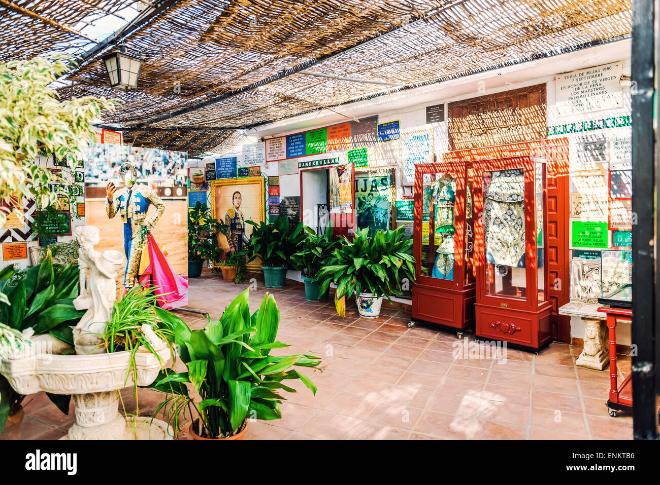 Inside of bullfighting museum Stock Photo - Alamy