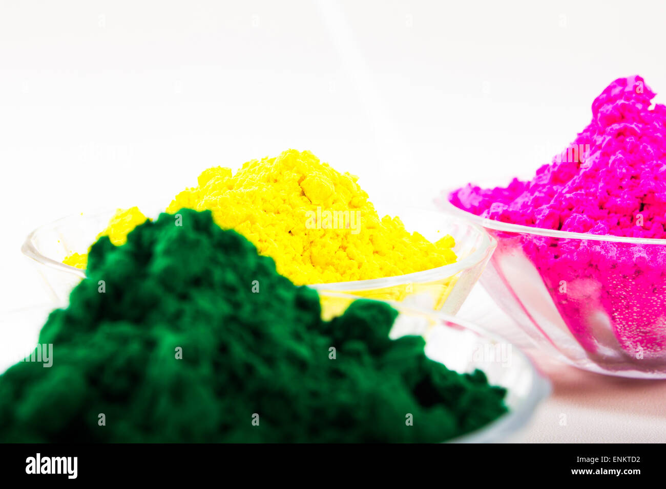 holi colors in bowl, for celebration Stock Photo - Alamy