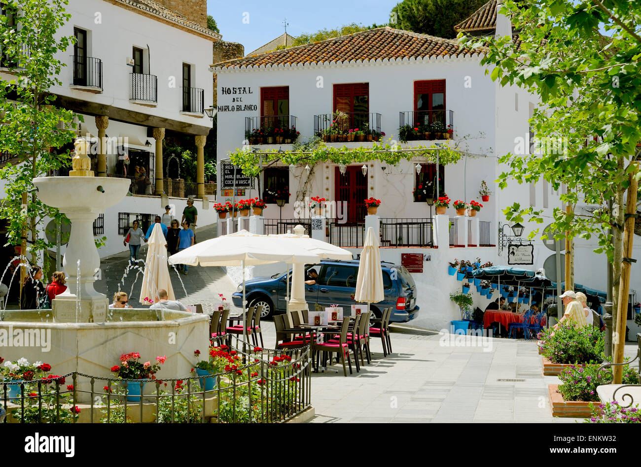 Mijas town near Malaga Costa Del Sol Spain Stock Photo - Alamy