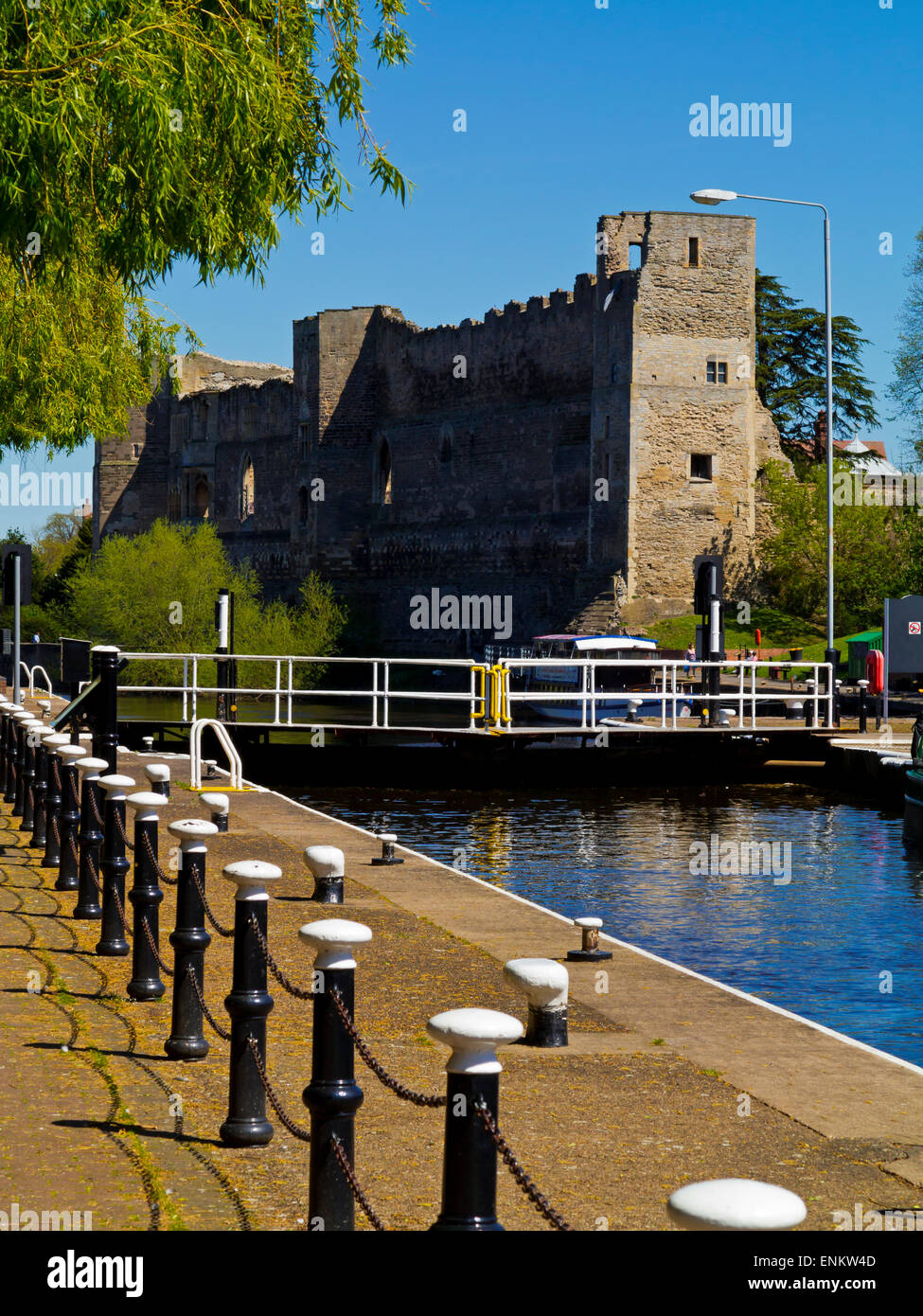 The ruins of Newark Castle in Newark on Trent Nottinghamshire England ...