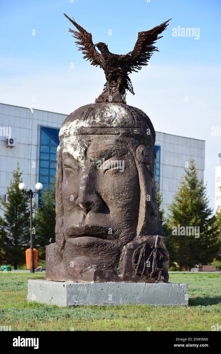 A statue in the streets of Astana, capital of Kazakhstan Stock Photo ...