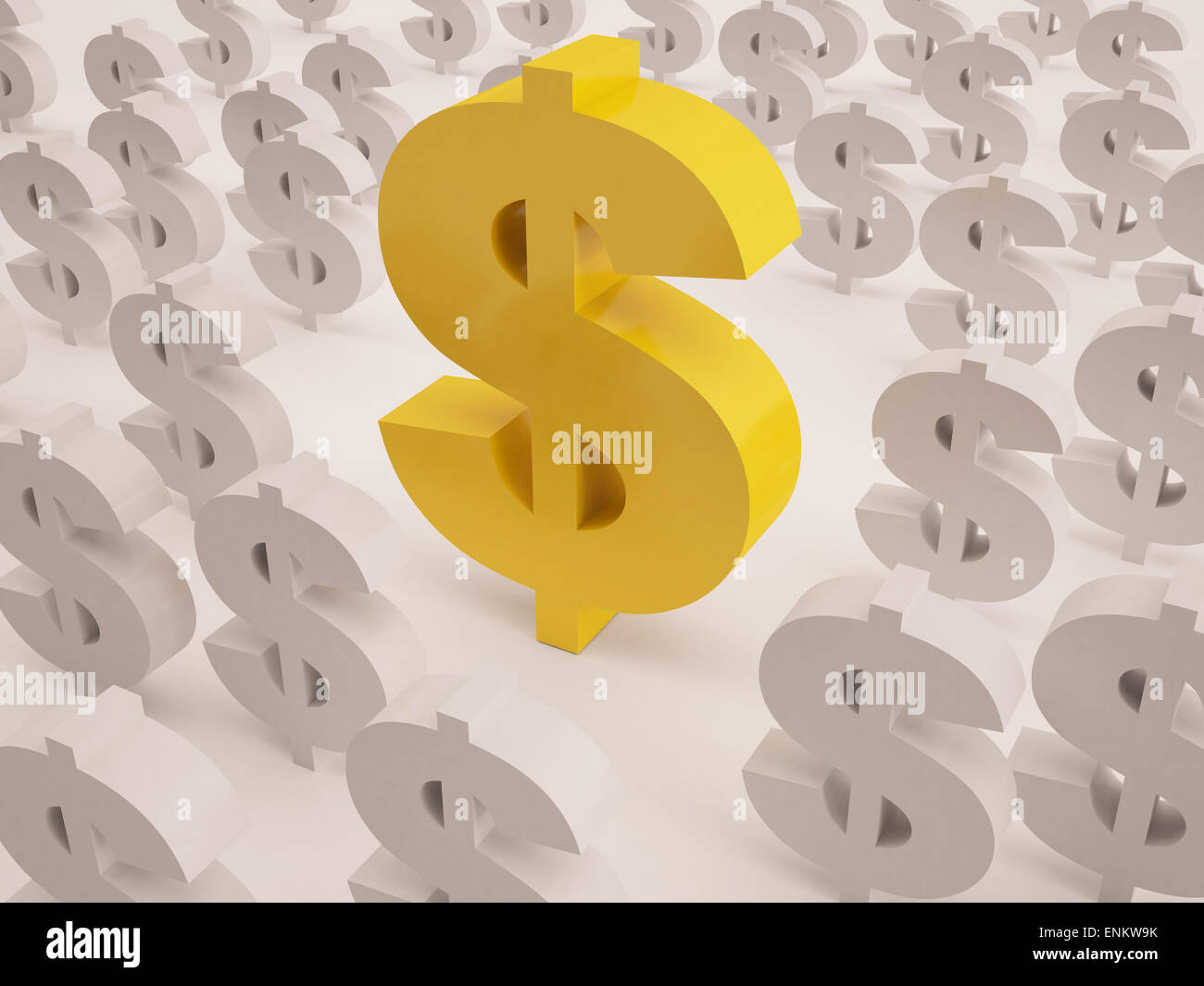 big dollar sign stand out from own kind Stock Photo - Alamy