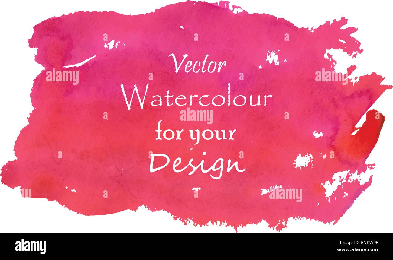 Isolated pinky red watercolour background design. Illustration made in ...