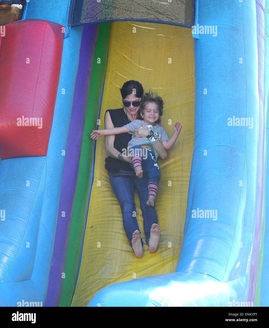 Selma Blair and Jason Bleick take their son, Arthur for a fun day out ...