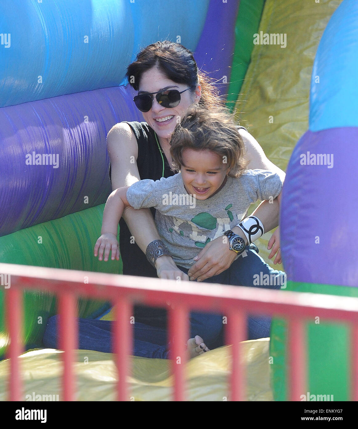 Selma Blair and Jason Bleick take their son, Arthur for a fun day out ...