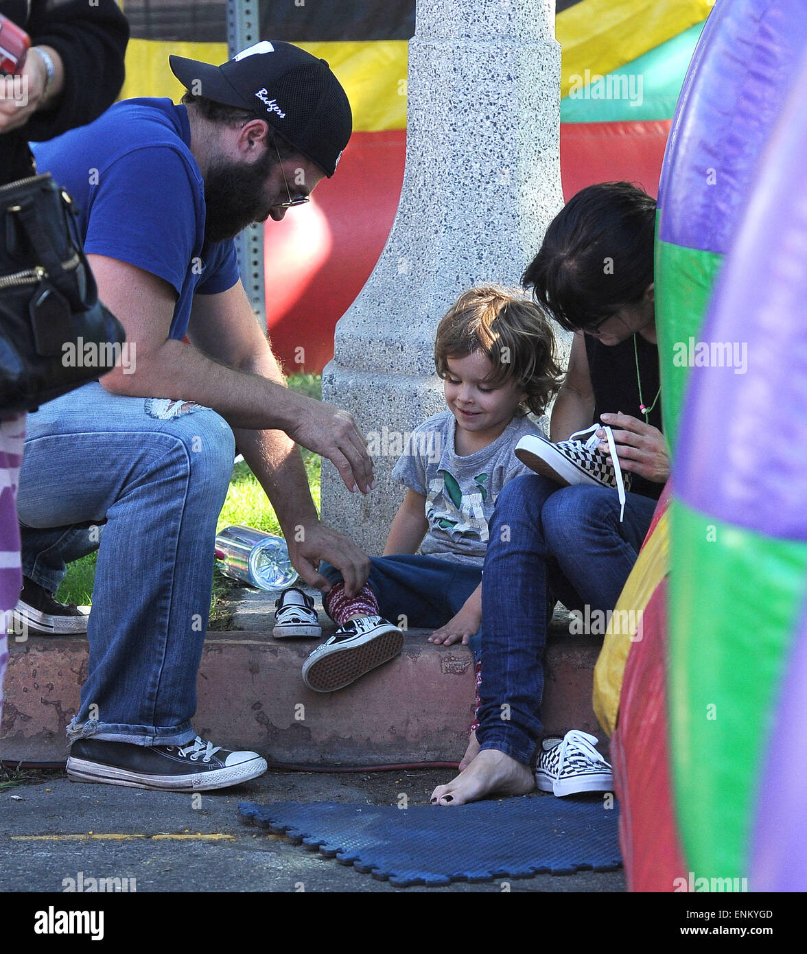 Selma Blair and Jason Bleick take their son, Arthur for a fun day out ...