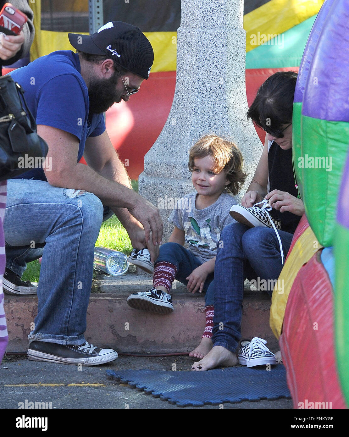 Selma Blair and Jason Bleick take their son, Arthur for a fun day out ...