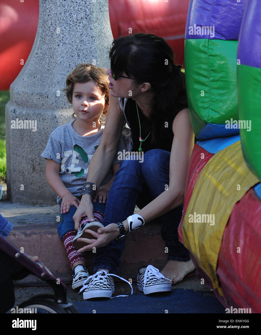 Selma Blair and Jason Bleick take their son, Arthur for a fun day out ...