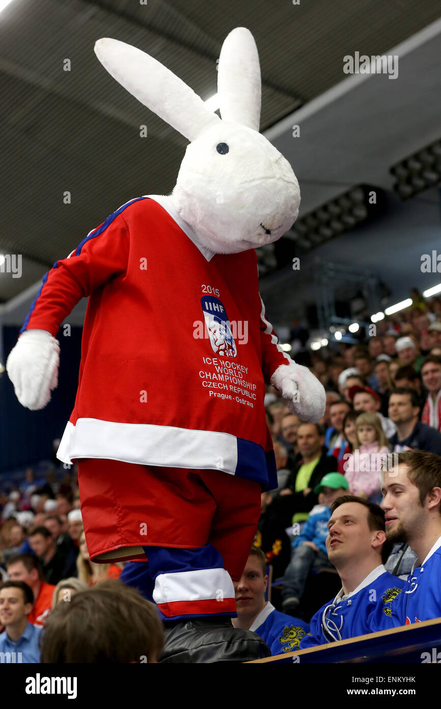 Ostrava, Czech Republic. 7th May, 2015. Mascot of the Ice Hockey World ...