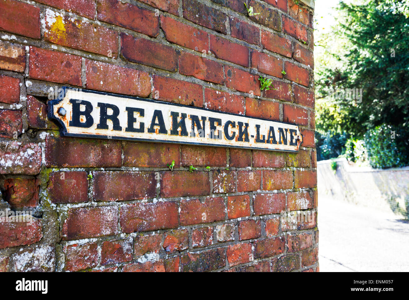 weird strange unusual funny amusing road street name sign signs Stock ...
