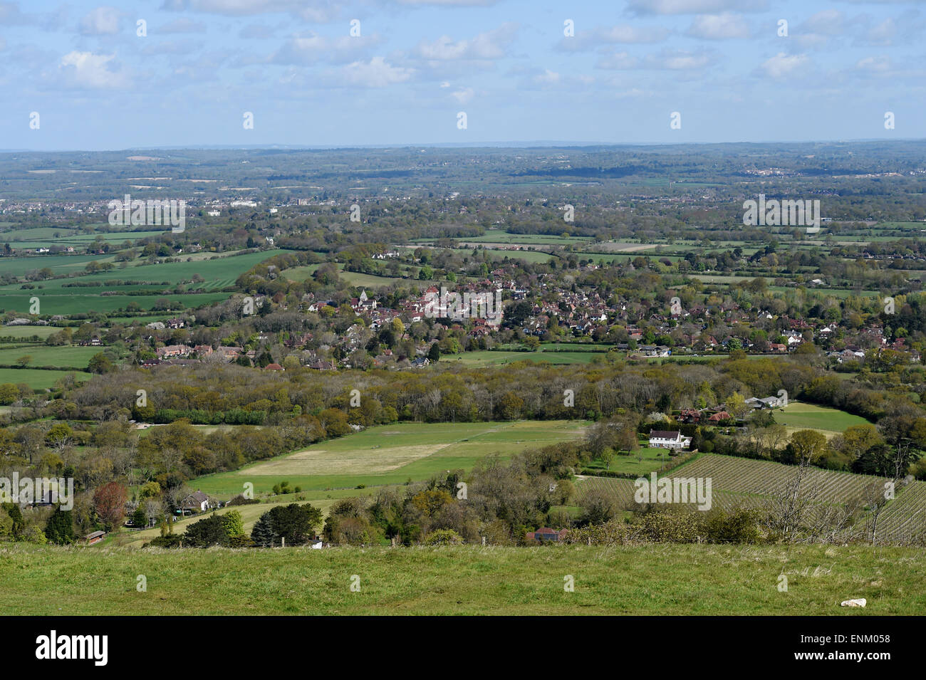 Ditchling beacon nature Reserve on South Downs Way Sussex UK - Rural ...