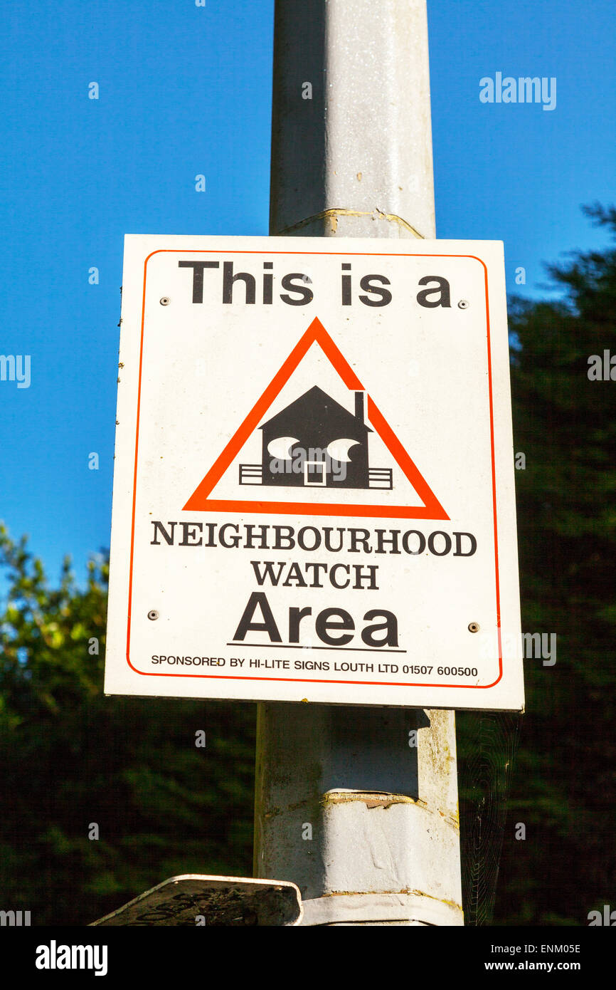 Neighbourhood watch area sign warning deterrent deterent deter signs ...