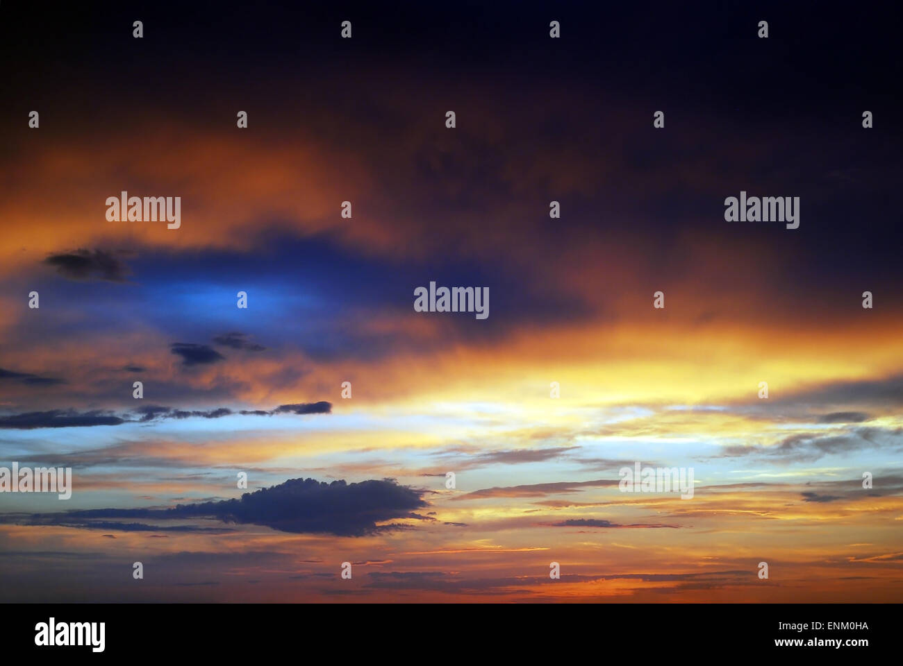 dramatic colored dark sunset clouds Stock Photo - Alamy