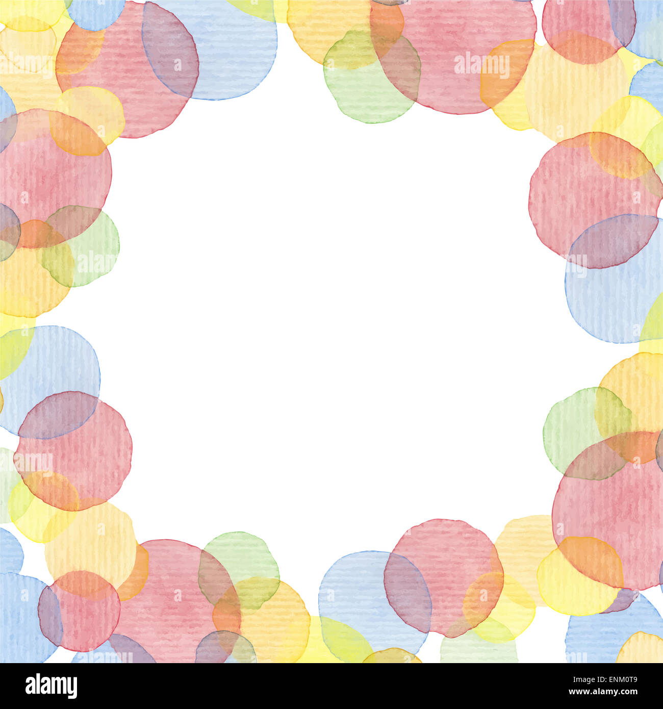 Hand painted watercolor frame Stock Photo - Alamy
