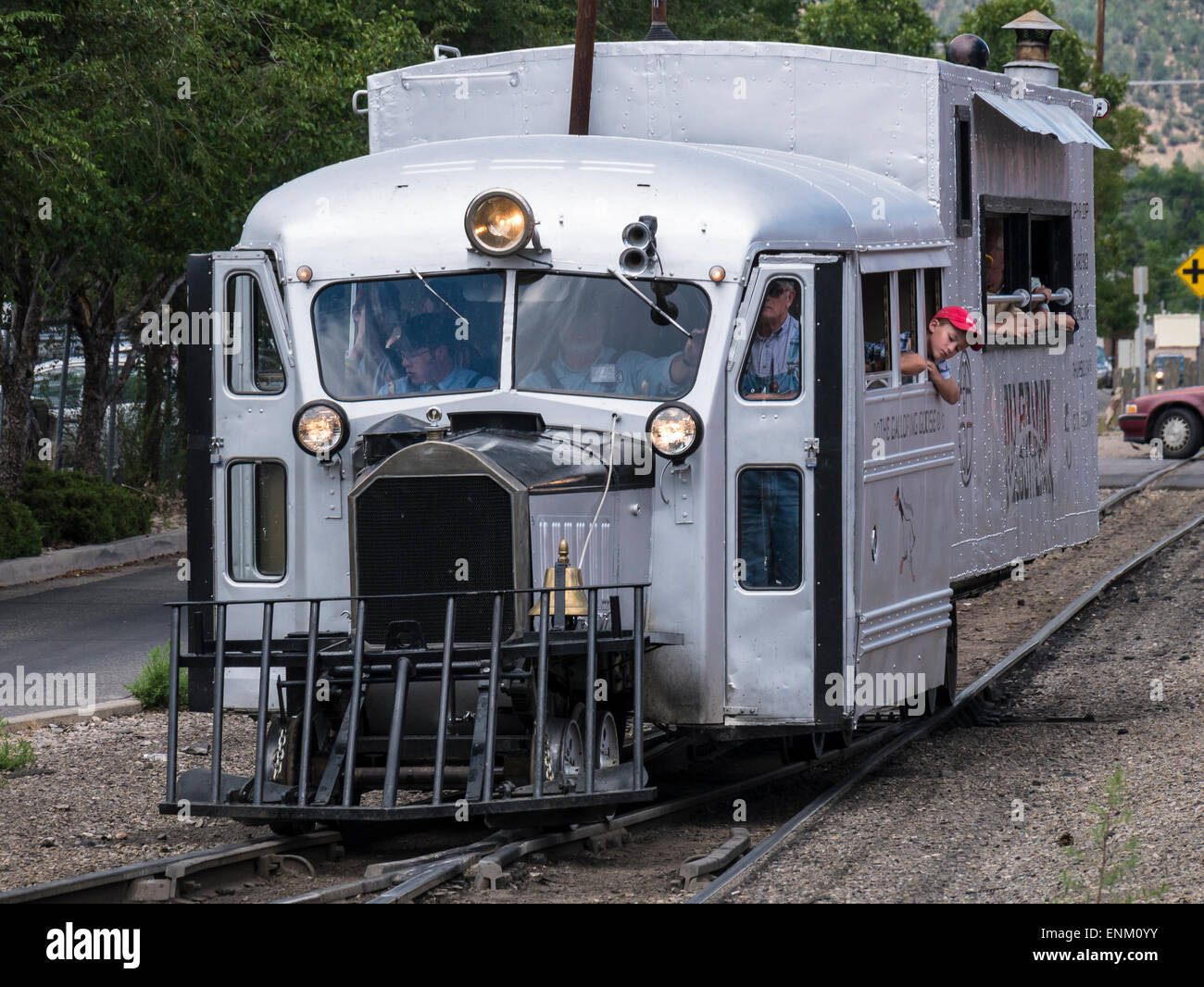 Galloping Goose #5 heading for the Durango and Silverton Narrow Gauge ...