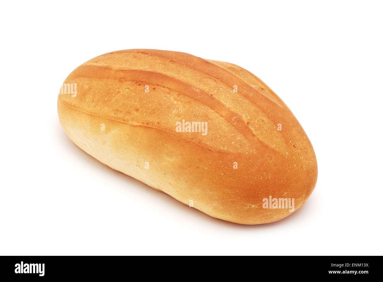 one bread on white background Stock Photo - Alamy