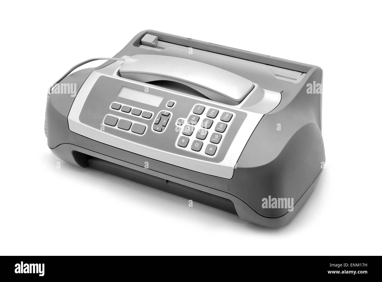 fax machine on white background Stock Photo - Alamy