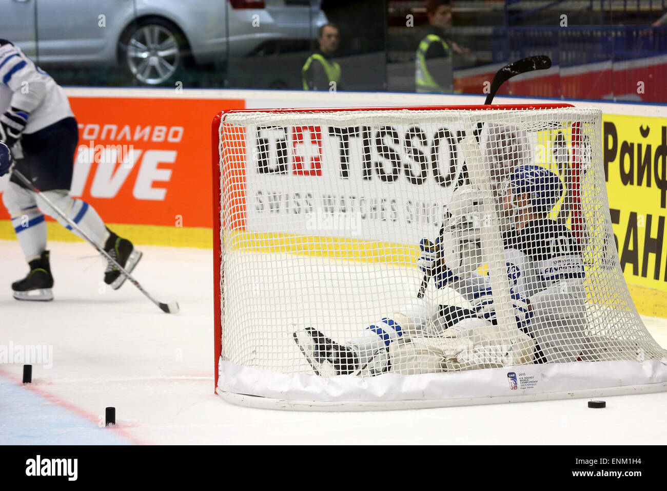 Ostrava, Czech Republic. 7th May, 2015. Finnish goalkeeper Teemu ...