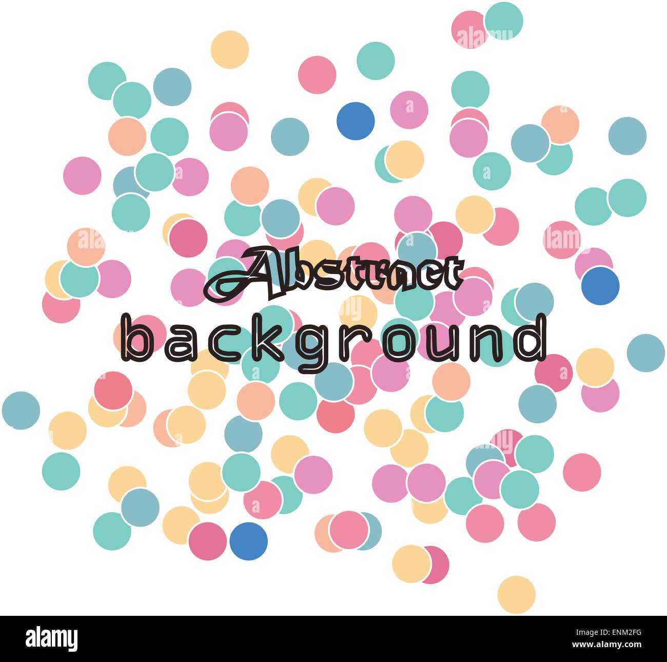 Modern graphic desaturated colors circles background. Vector ...