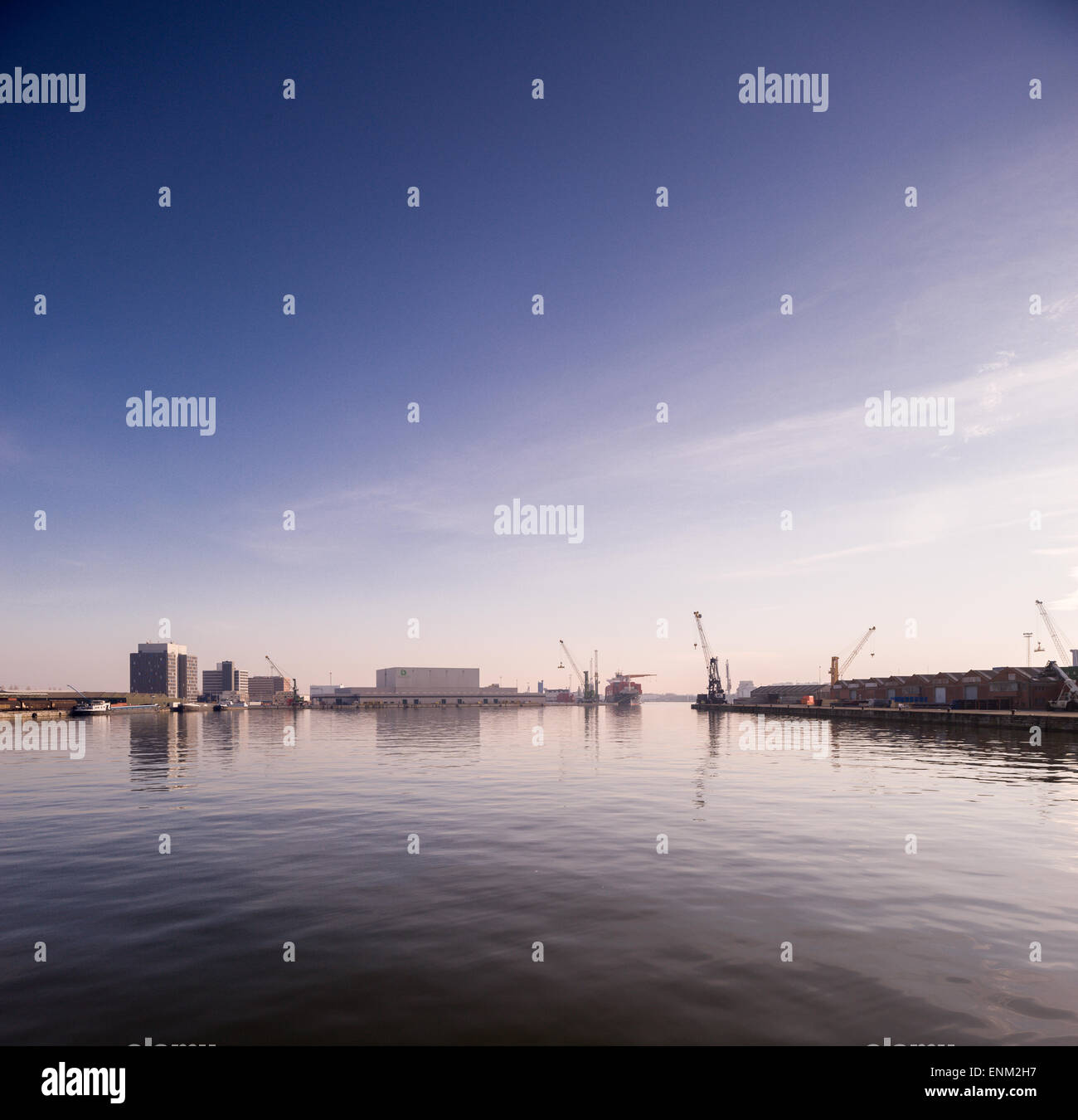 Belgium, Antwerp, Antwerp harbour Stock Photo - Alamy