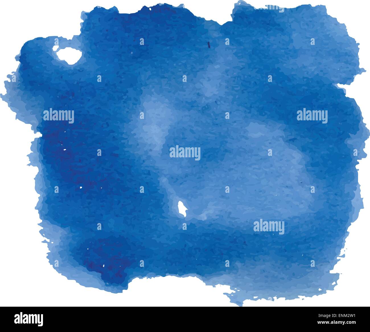 Piece of blue sky with clouds. Watercolor background design made in ...