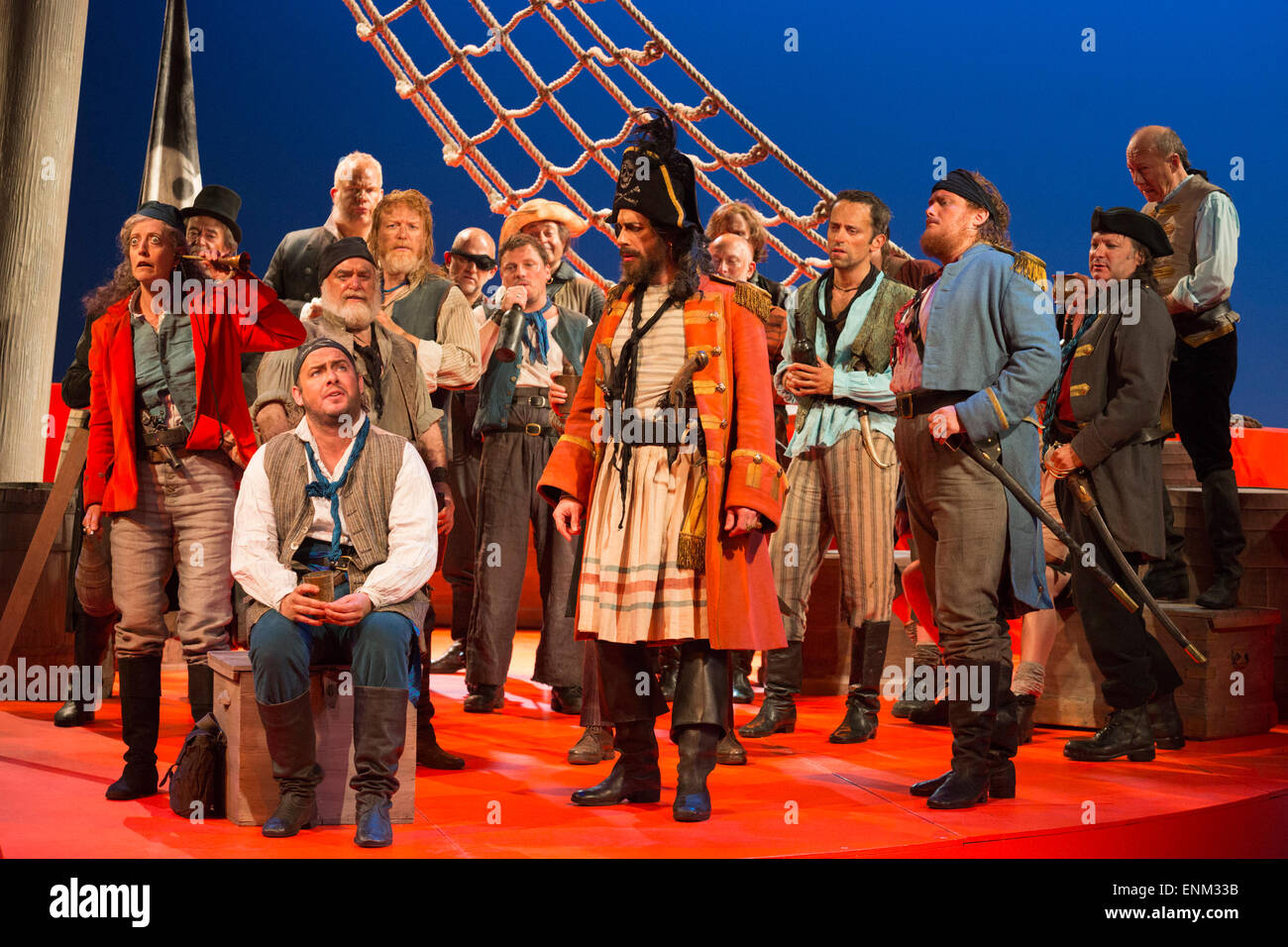 London, UK. 7 May 2015. Robert Murray as Frederic and Joshua Bloom as ...