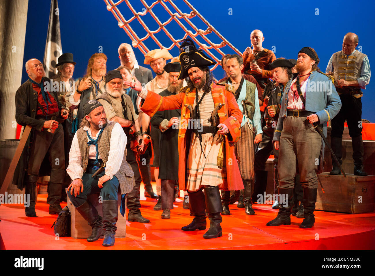 London, UK. 7 May 2015. Robert Murray as Frederic and Joshua Bloom as ...