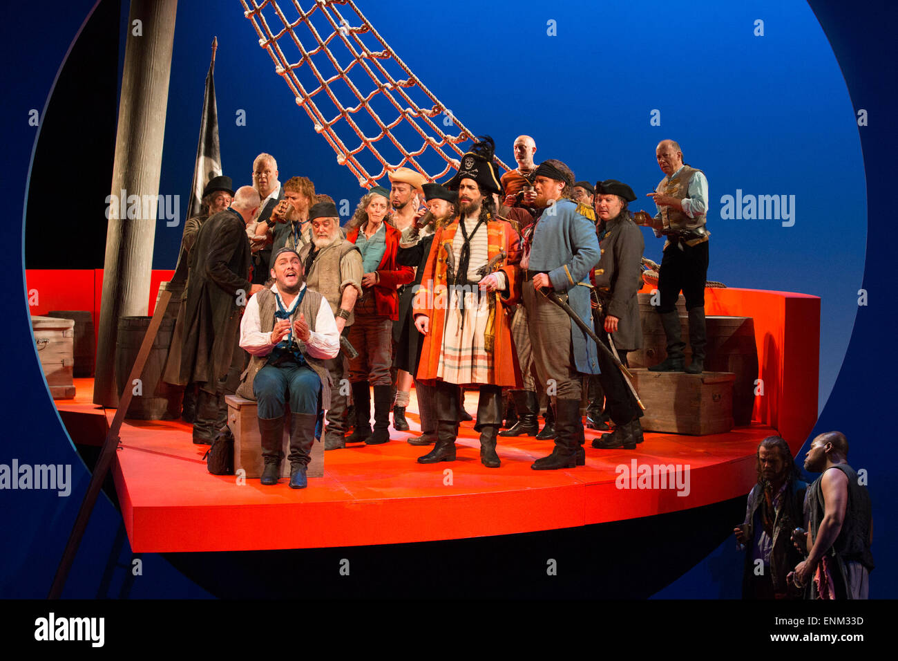 London, UK. 7 May 2015. Robert Murray as Frederic and Joshua Bloom as ...