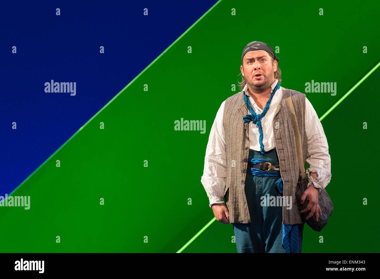 London, UK. 7 May 2015. Robert Murray as Frederic. Dress rehearsal of ...