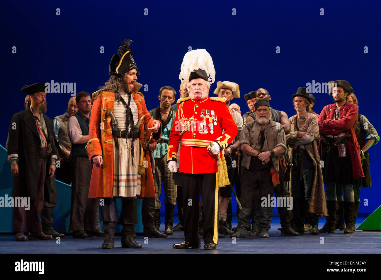 London, UK. 7 May 2015. Andrew Shore as Major-General Stanley and ...