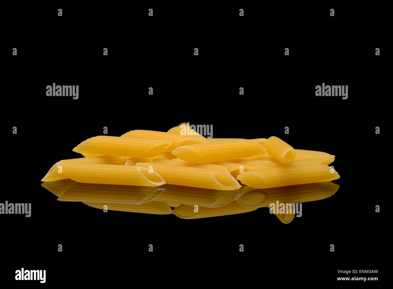 Isolated pasta with black background Stock Photo - Alamy