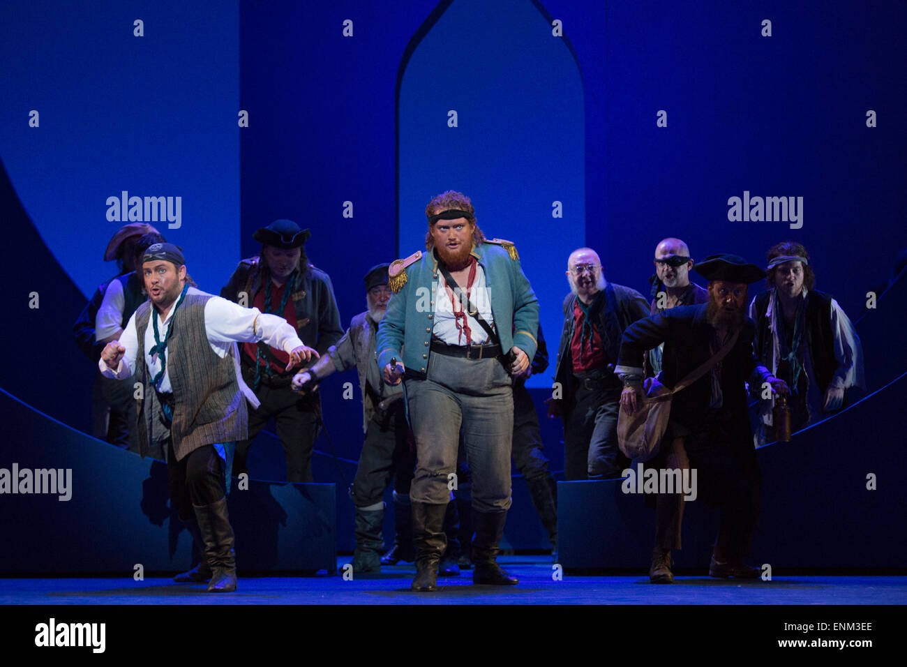 London, UK. 7 May 2015. Alexander Robin Baker as Samuel. Dress ...