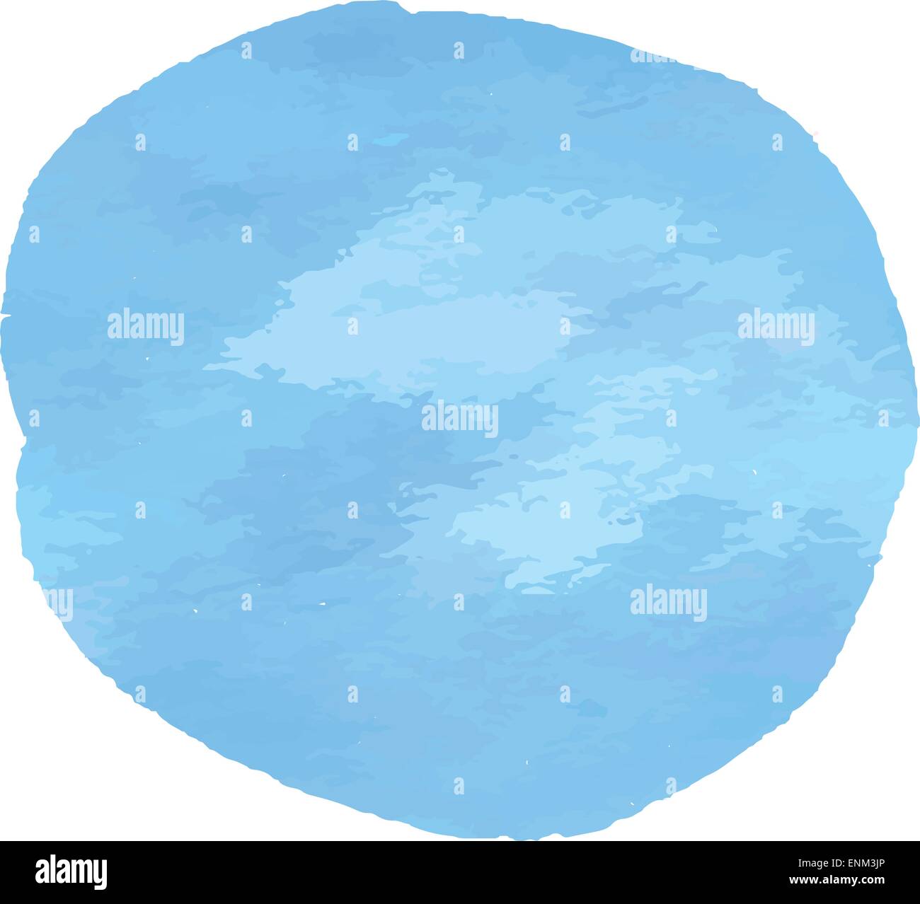 Blue watercolor oval design for background. Illustration made in vector ...