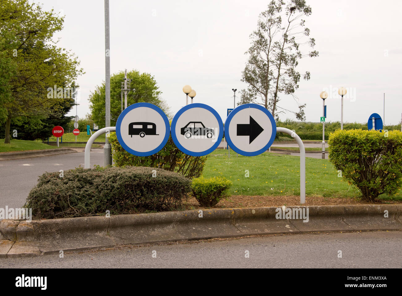 Motorway Service Station Road Signs Stock Photo - Alamy